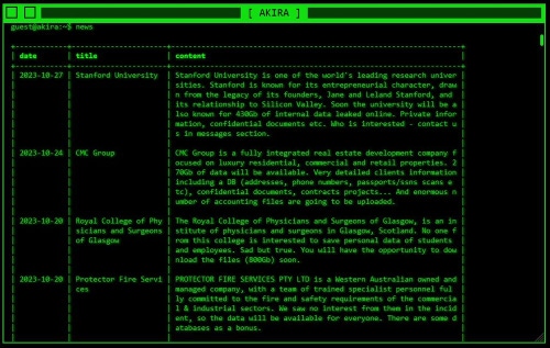 Akira: Modern ransomware with a retro vibe | Barracuda Networks Blog