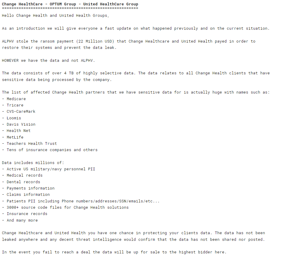Change Healthcare and RansomHub redefine double extortion | Barracuda ...